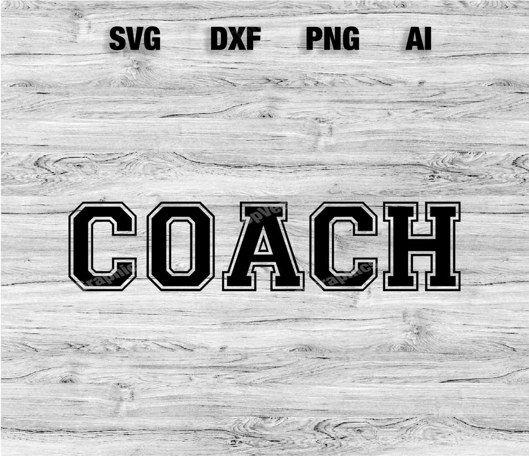Coach SVG, Varsity Font Coach | Coach Shirt Svg, Coach Gift Svg, Coach ...