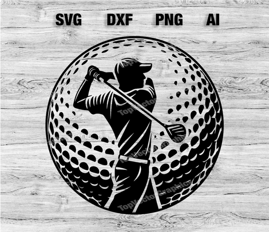 Golf Svg, Golfer Svg, Golfing Design Svg, Golf Logo, Golf Ball Svg ...