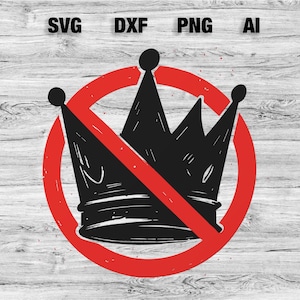 No Kings SVG PNG PDF Digital Download, No Kings in America Graphic File ...