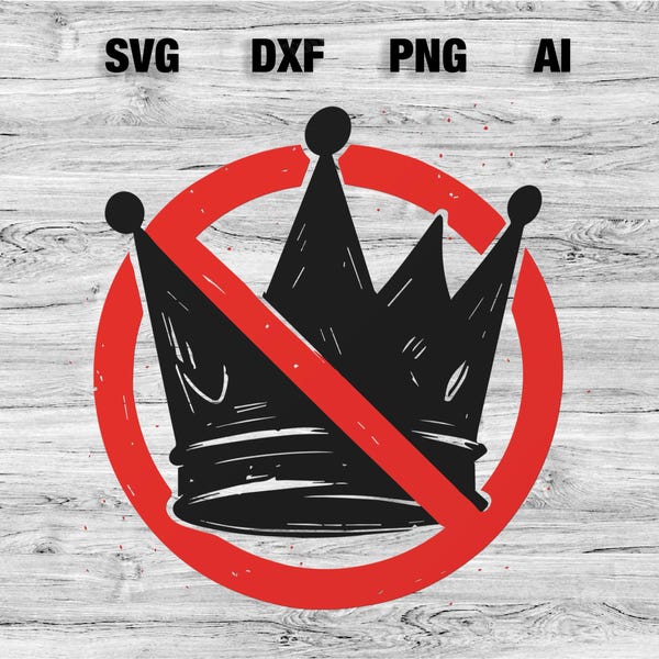 No Kings Svg Files - Etsy