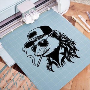 Possum Mullet With Sunglasses Smoking File | Cool Possum Trucker Hat ...