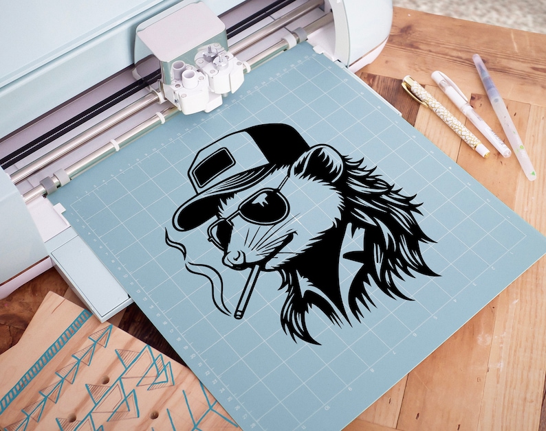 Possum Mullet With Sunglasses Smoking File | Cool Possum Trucker Hat ...