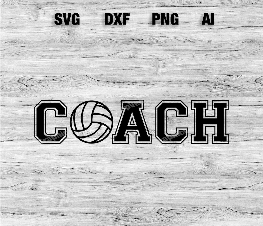 Volleyball Coach SVG, Varsity Font Coach | Coach Shirt Svg, Coach ...