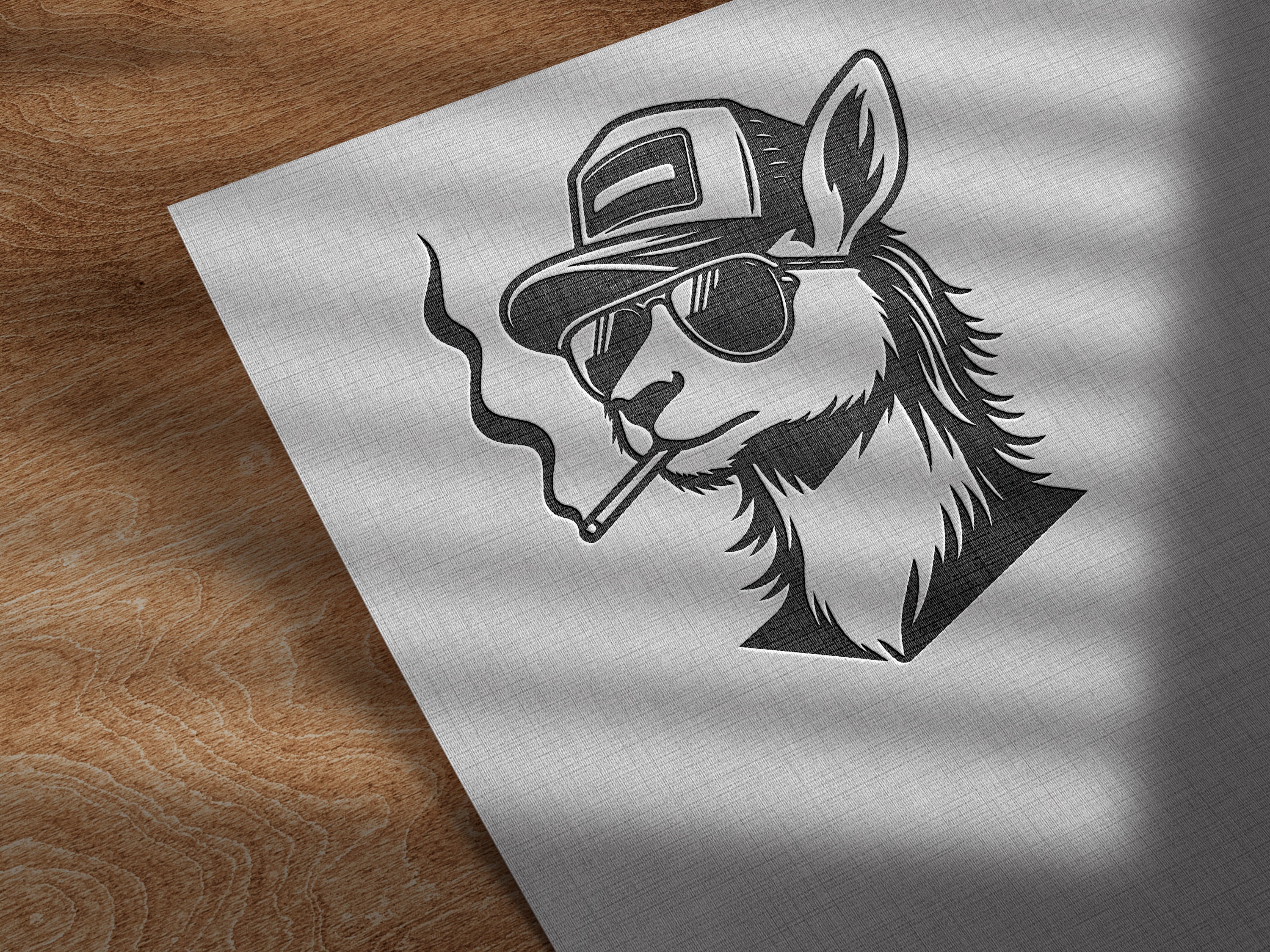 Kangaroo Mullet With Sunglasses Smoking SVG, PNG, Dxf, Ai File Cool ...