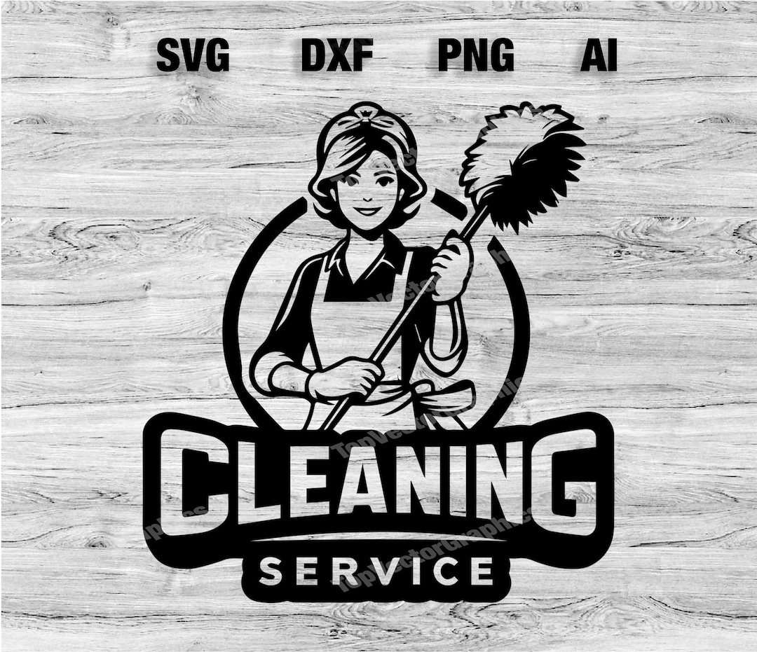 House Cleaning Logo Design - House Keeping Logo - Company Logo - SVG ...