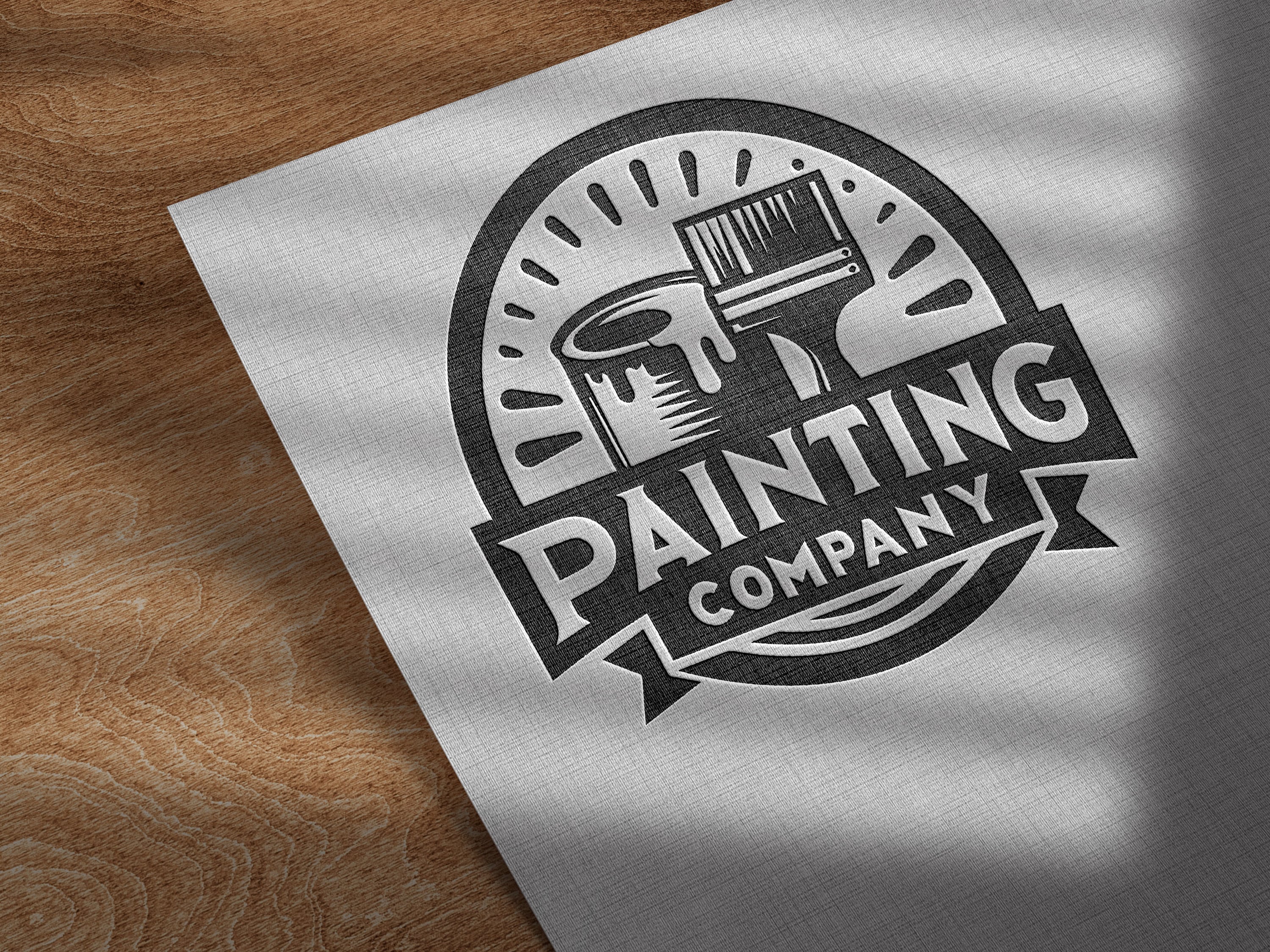 9 Professional Painting Company Logo Design - SVG, PNG, Dxf, AI Files ...