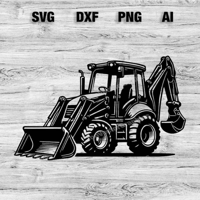 Backhoe Vector Files - Etsy