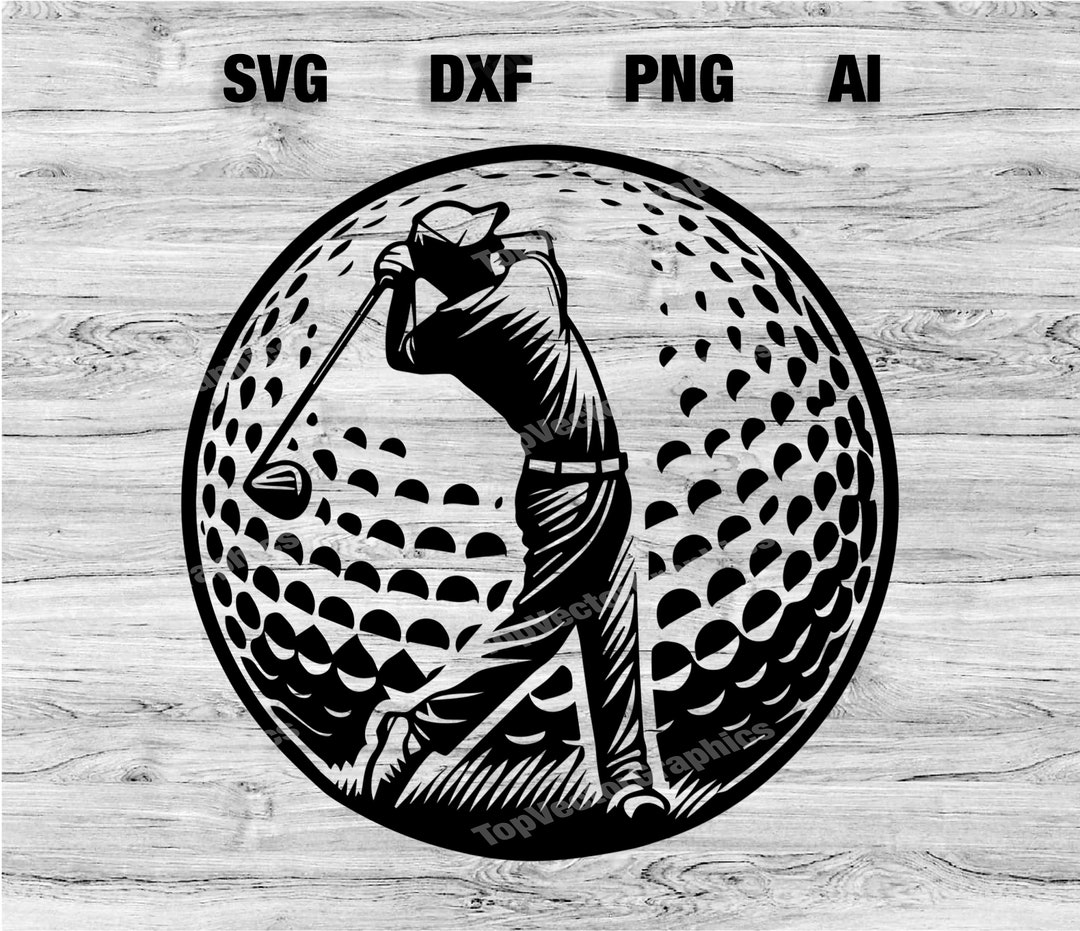 Golf Svg, Golfer Svg, Golfing Design Svg, Golf Logo, Golf Ball Svg ...