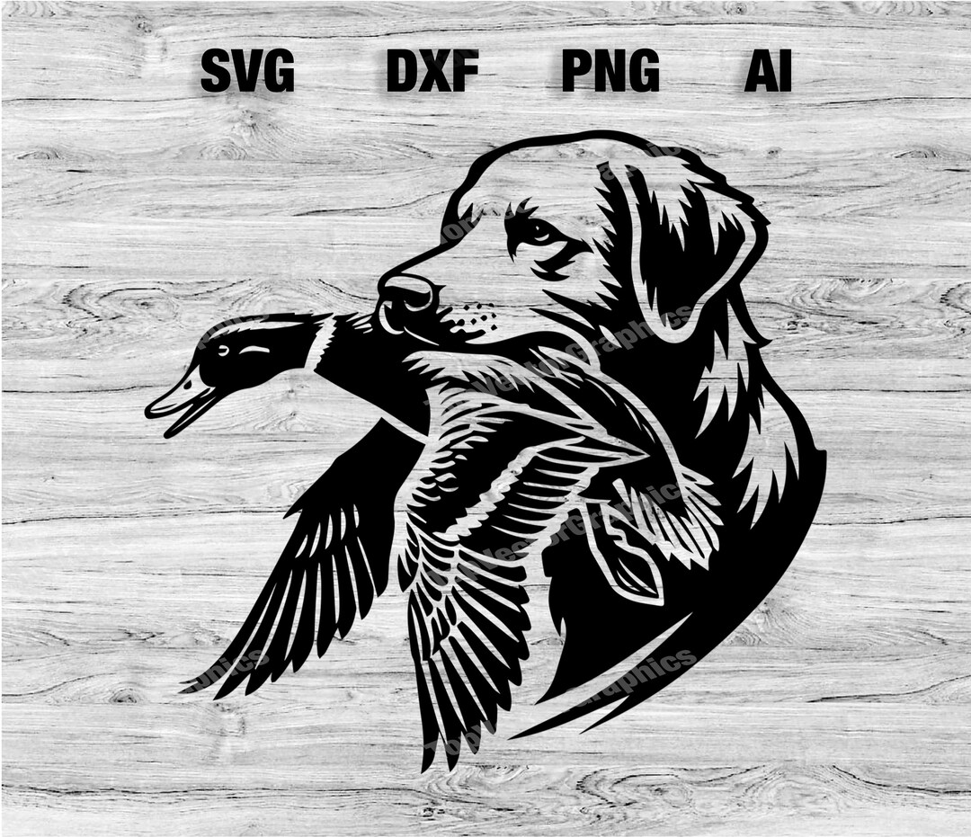 Duck Hunting Dog SVG | Bird Dog Laser File | Duck Hunt Heat Transfer ...