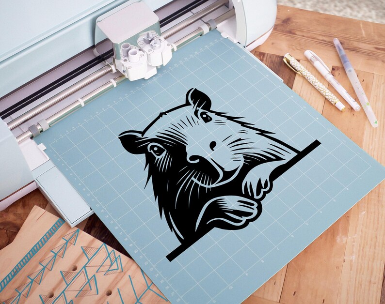 Peeking Capybara Head | Capybara Vector Graphic Laser File Silhouette ...