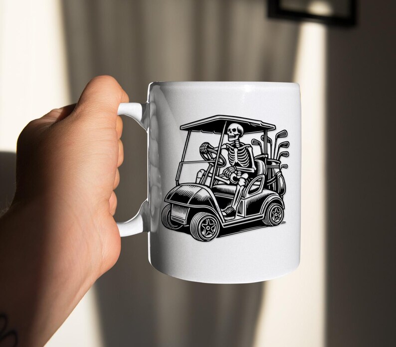 Skeleton Golf Cart Premium SVG for DIY Crafts and Project | Skull ...
