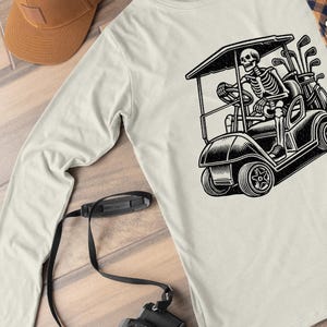 Skeleton Golf Cart Premium SVG for DIY Crafts and Project | Skull ...
