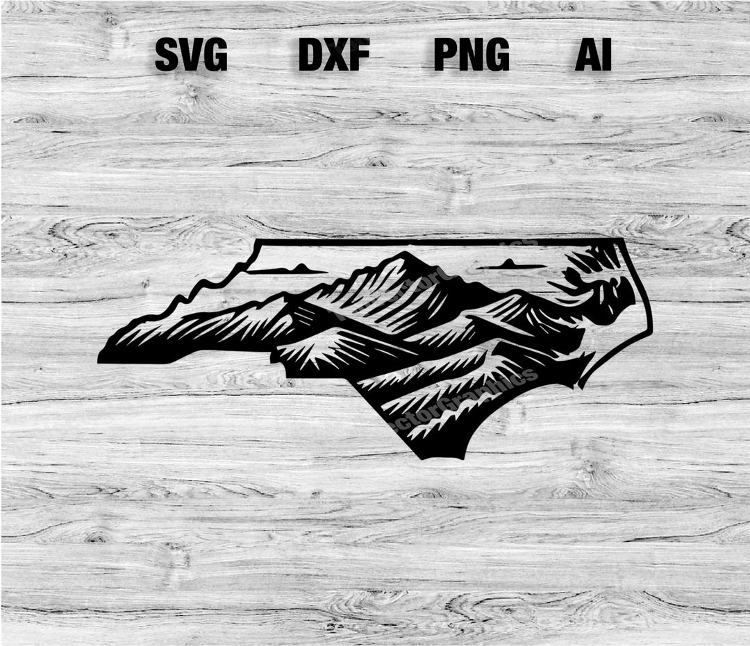 North Carolina Mountain Landscape Design | NC State Graphic Laser File ...