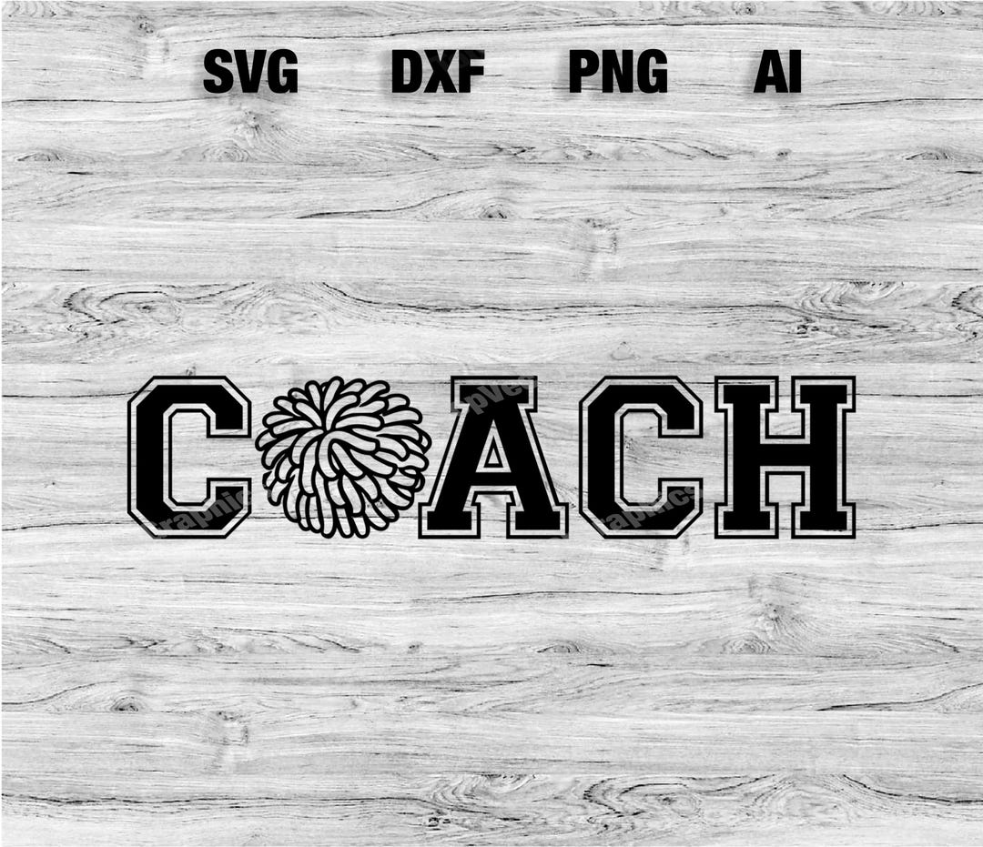 Cheerleading Coach SVG, Varsity Font Coach | Coach Shirt Svg, Coach ...