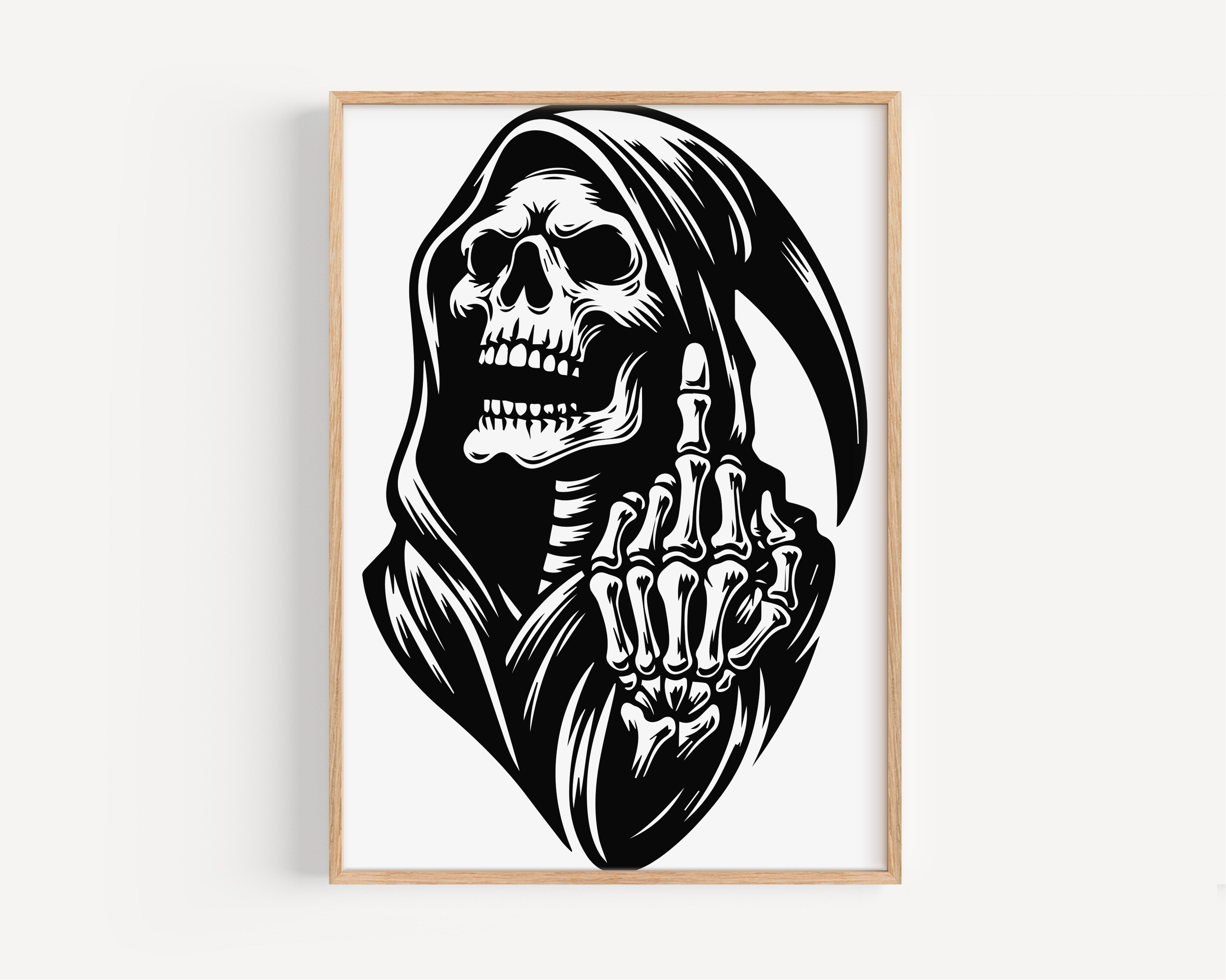 Grim Reaper Skeleton Cut Files Grim Reaper Finger Skull Vector ...