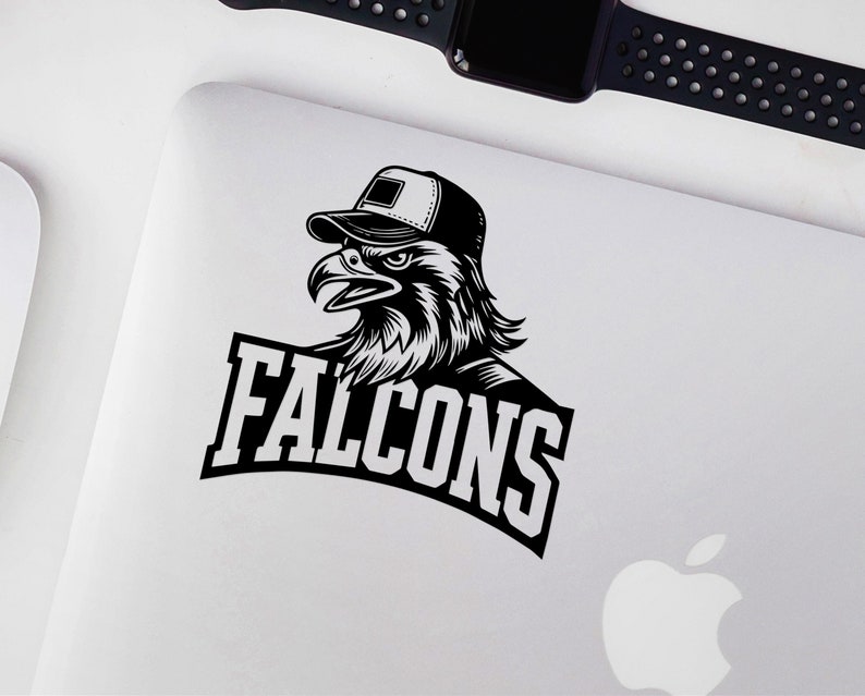 Falcon Baseball Logo SVG, PNG, Dxf, Ai File | Cool Falcon Bird Trucker ...