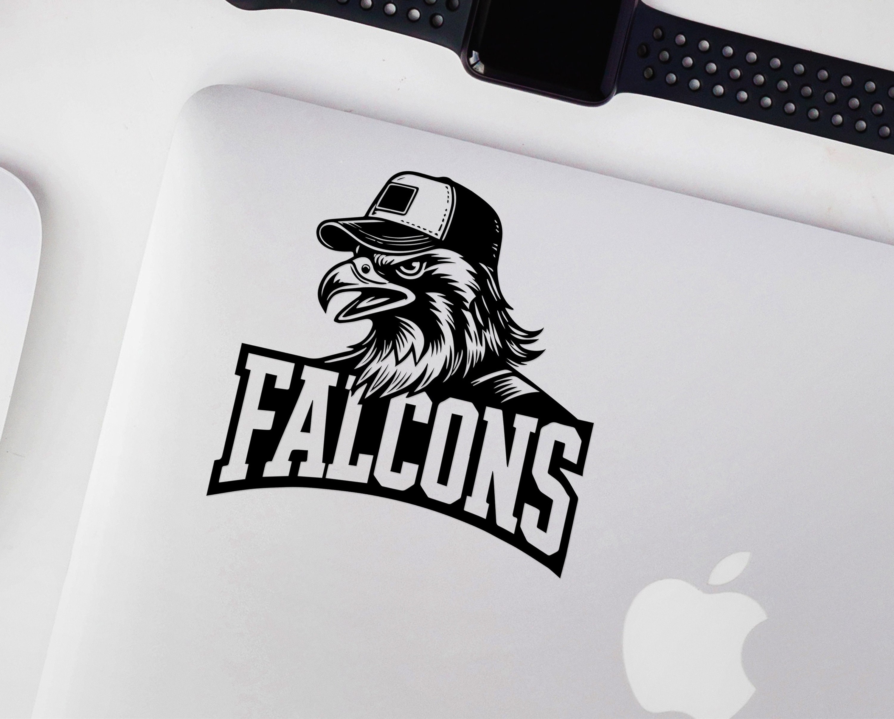 Falcon Baseball Logo SVG, PNG, Dxf, Ai File | Cool Falcon Bird Trucker ...