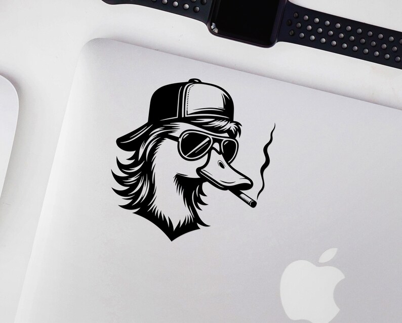 Duck Mullet With Sunglasses Smoking File | Mallard Duck Trucker Hat ...