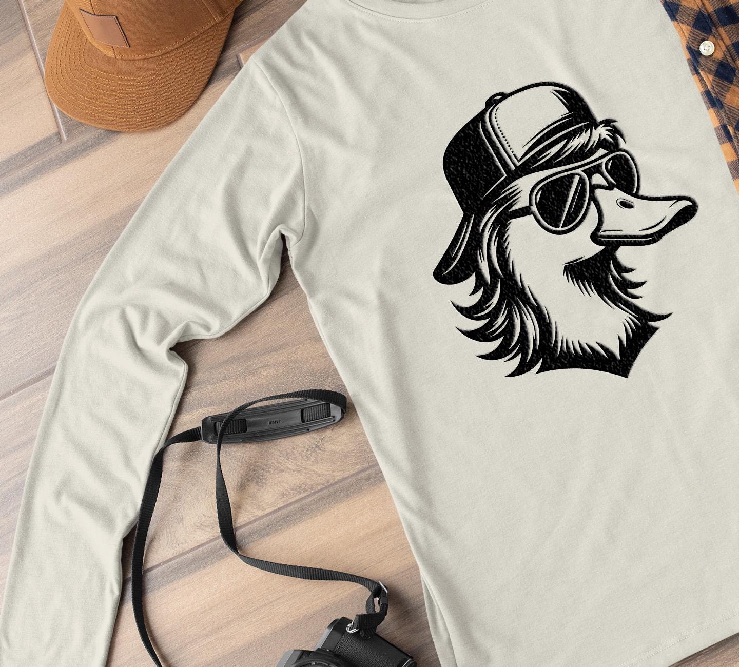 Duck Mullet With Sunglasses File | Mallard Duck Trucker Hat Silhouette ...