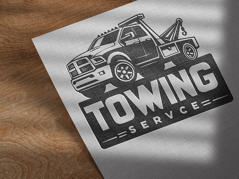 Professional Tow Truck Service Logo Design Business Logo SVG, PNG, Dxf ...