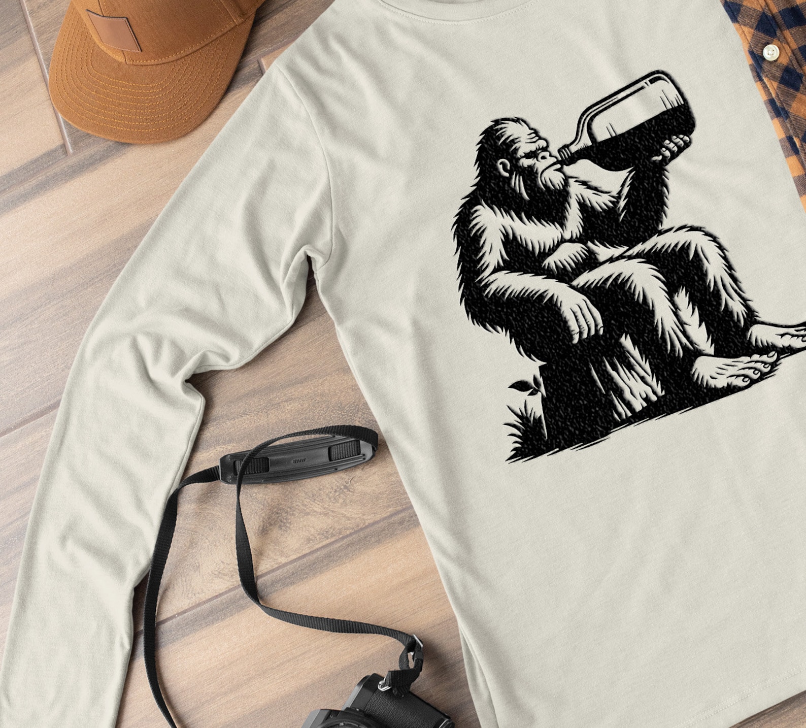 Bigfoot Moonshine Silhouette Cut Files | Funny Bigfoot Vector ...
