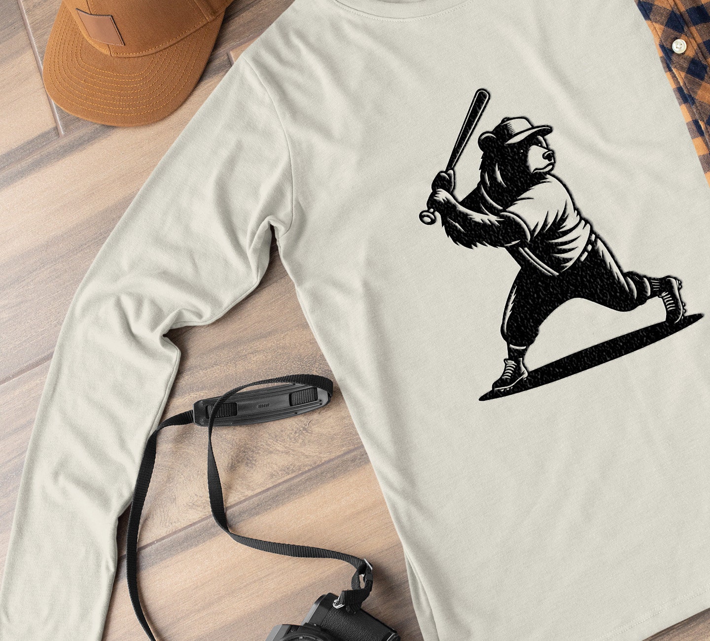 Bear Baseball Player Silhouette Cut Files Fun Bear Baseball Vector ...
