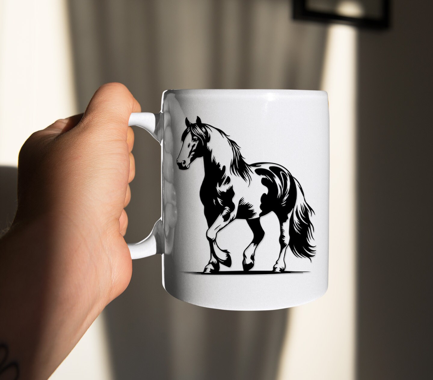 Pinto Horse Cut Files | Pinto Thoroughbred Horse Gallop Vector Graphic ...