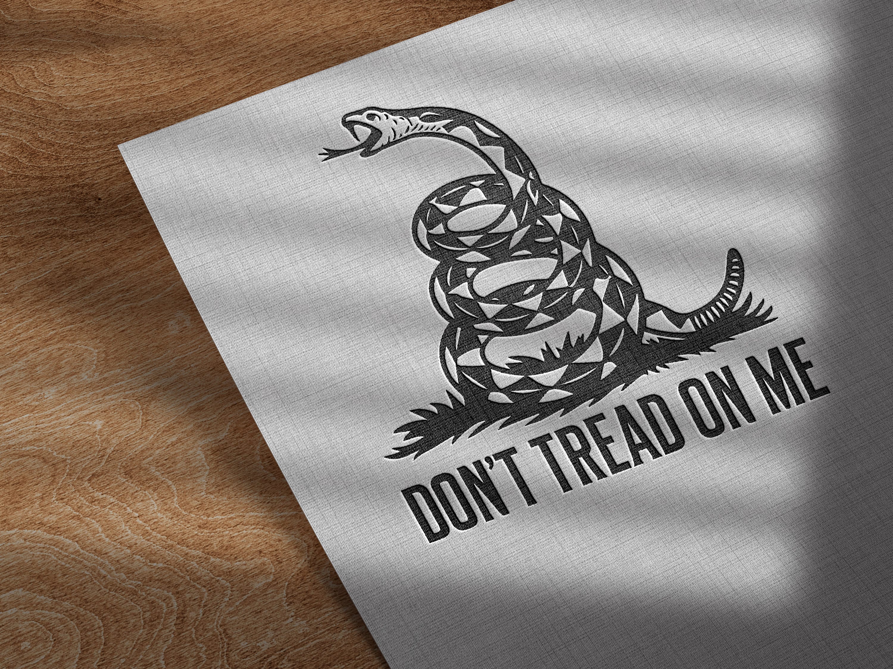 Don't Tread on Me Snake Files | Snake Flag Vector Silhouette, Cameo ...