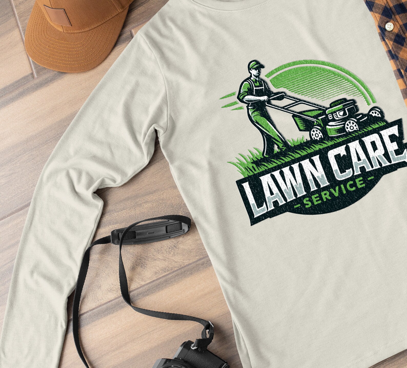 Professional Lawn Care & Landscaping Logo Design - Mower - SVG, PNG ...