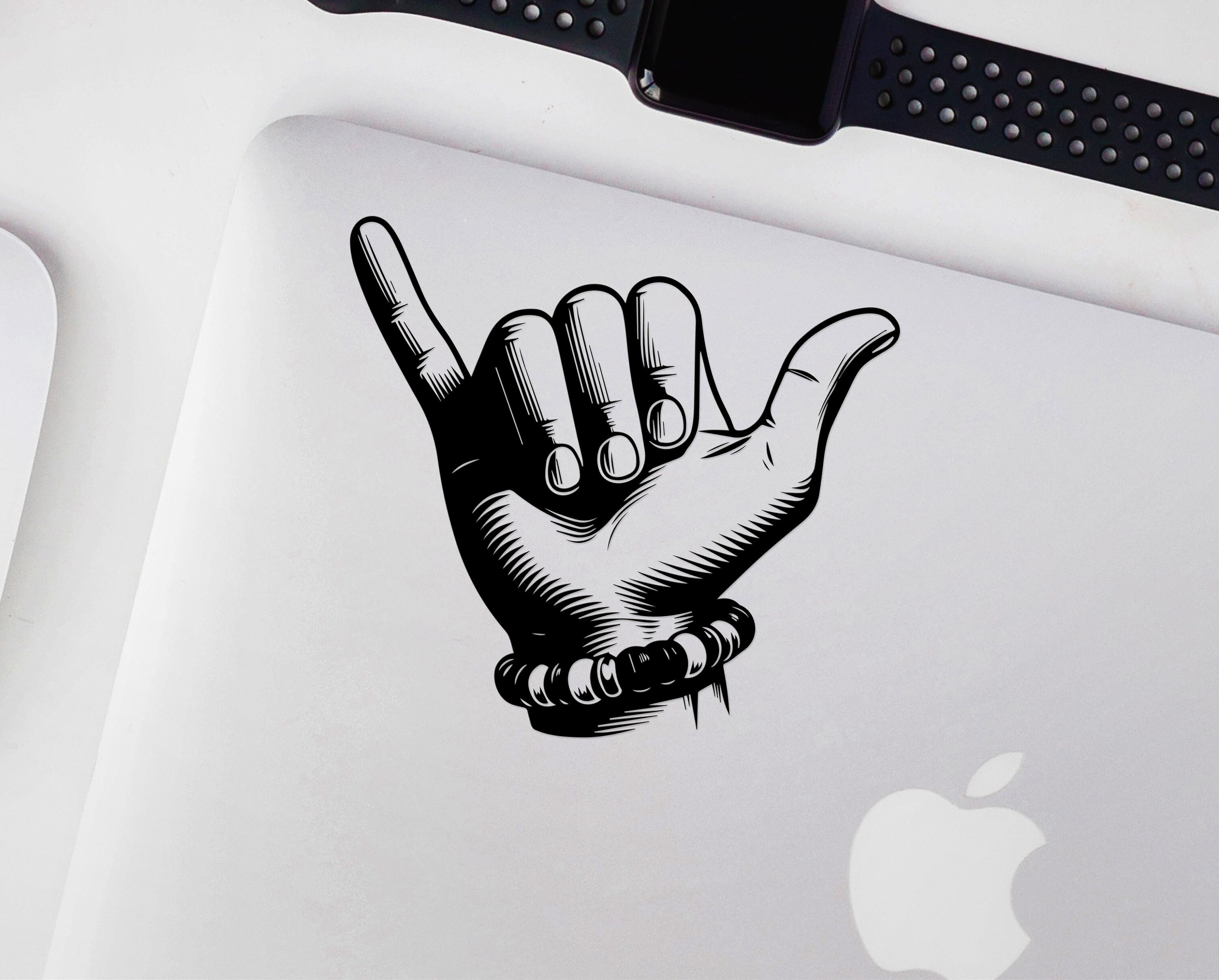 Hand Hang Loose Sign Cut Files Hand Doing Hang Loose Sign Vector ...