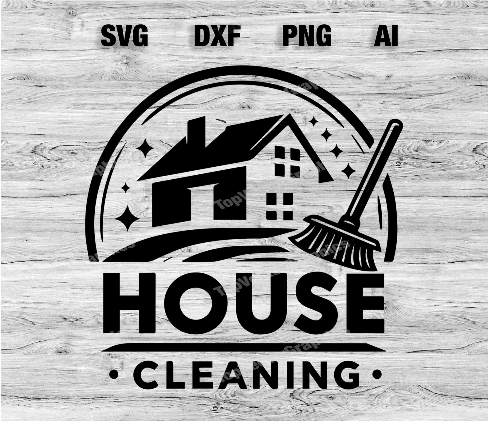 House Cleaning Logo Design - House Keeping Logo - Company Logo - SVG ...