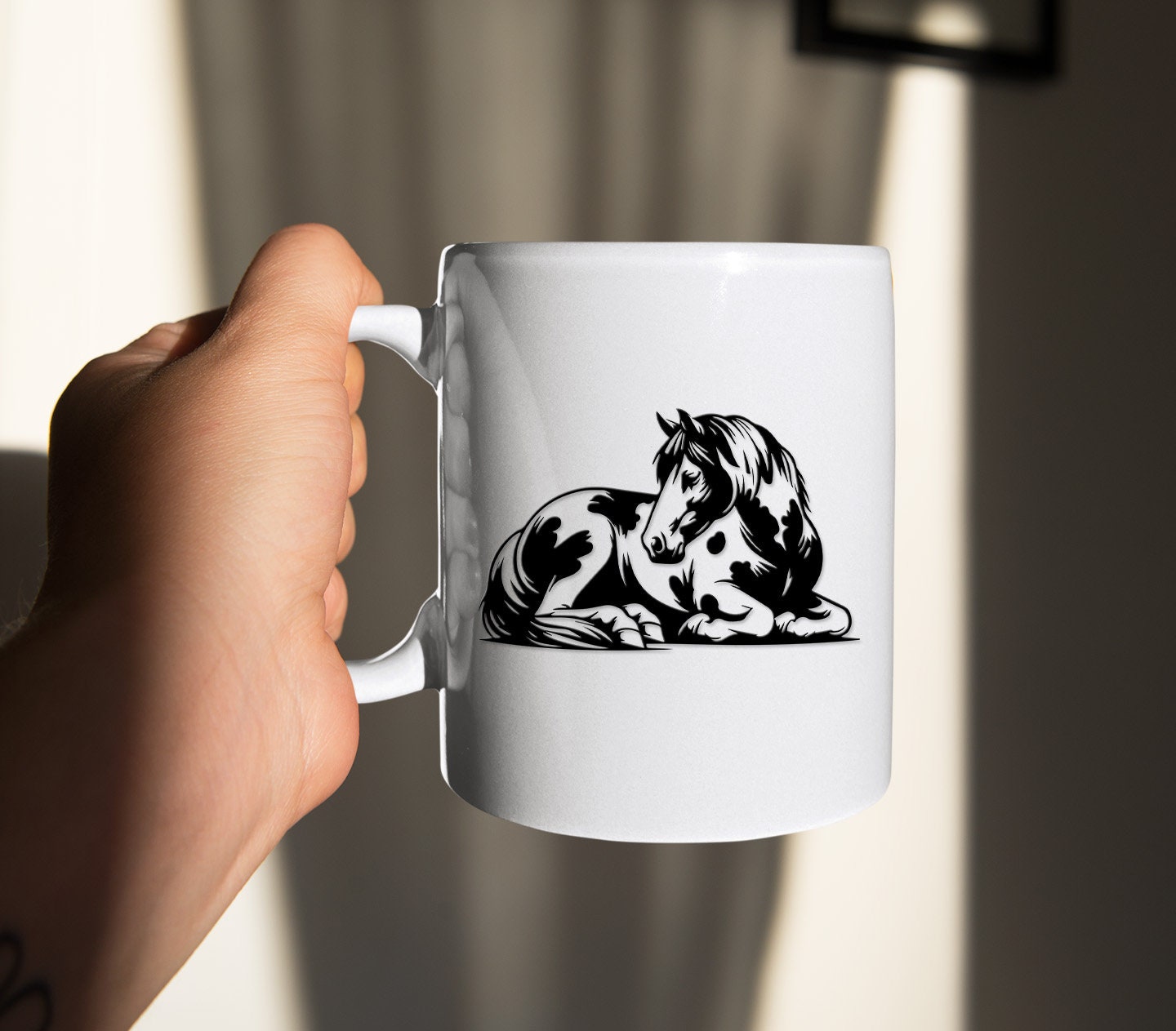 Pinto Horse Laying Cut Files Pinto Thoroughbred Horse Gallop Vector ...