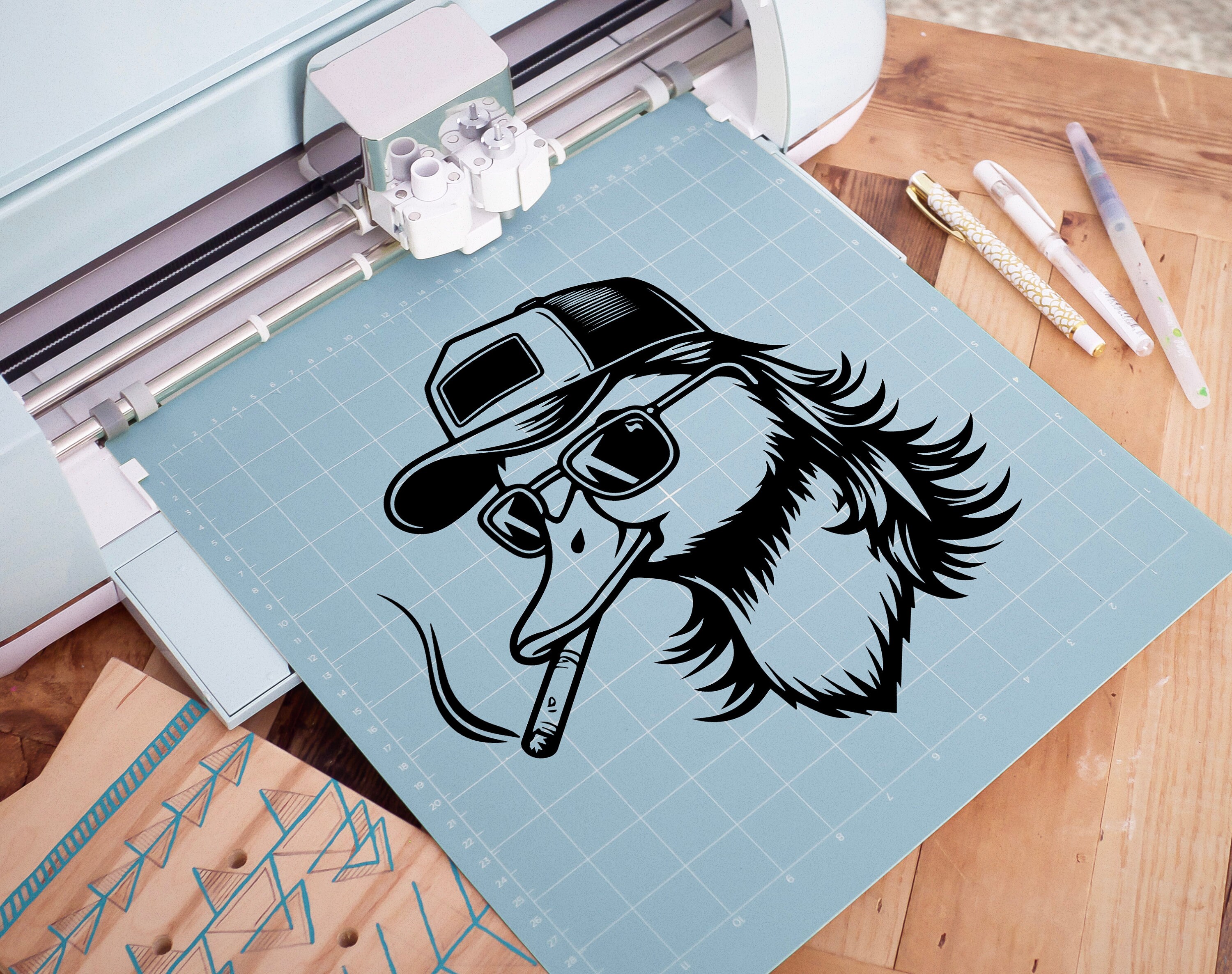 Duck Mullet With Sunglasses Smoking File | Mallard Duck Trucker Hat ...