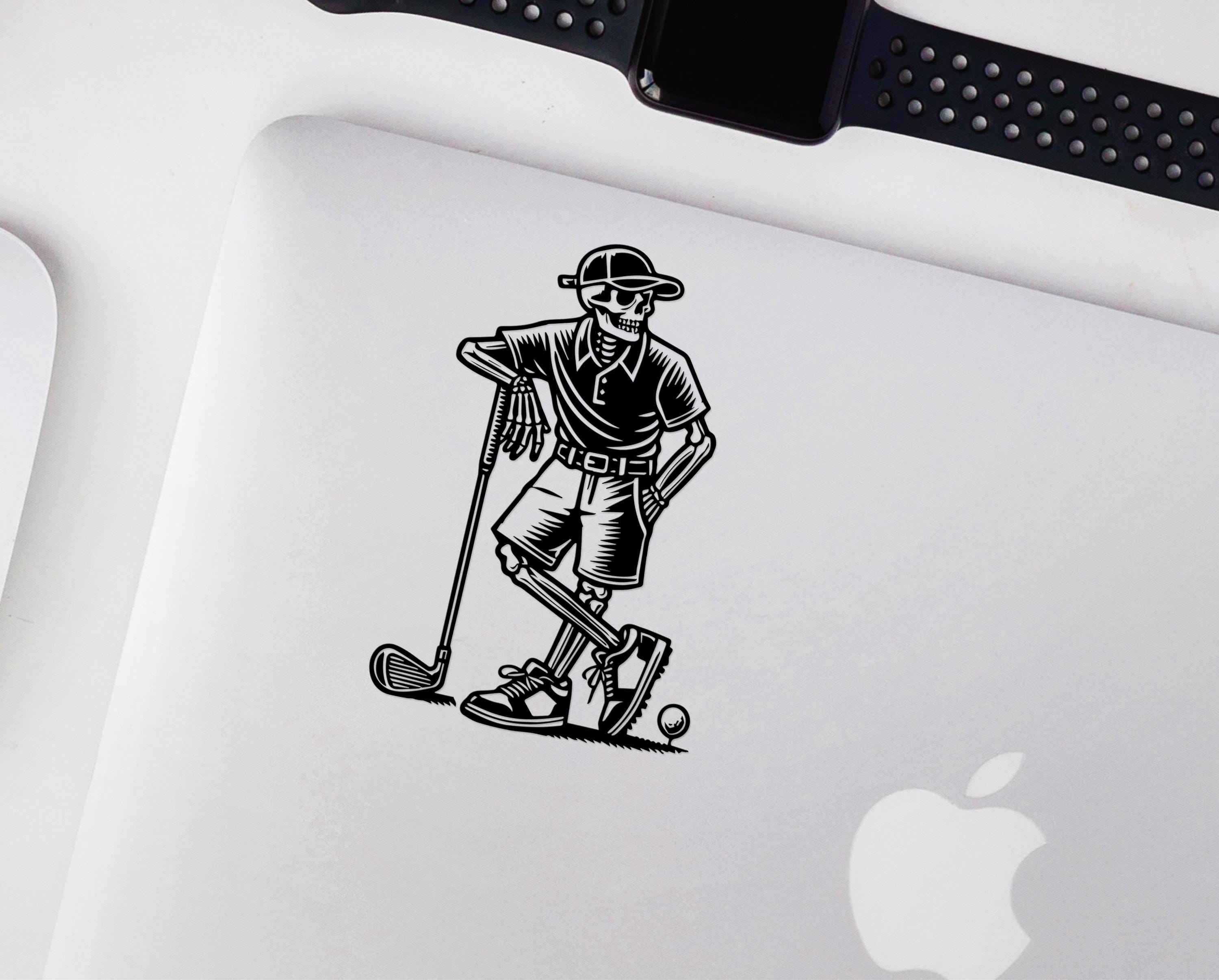 Skeleton Golf Vector Graphic for DIY Crafts and Projects | Skull ...