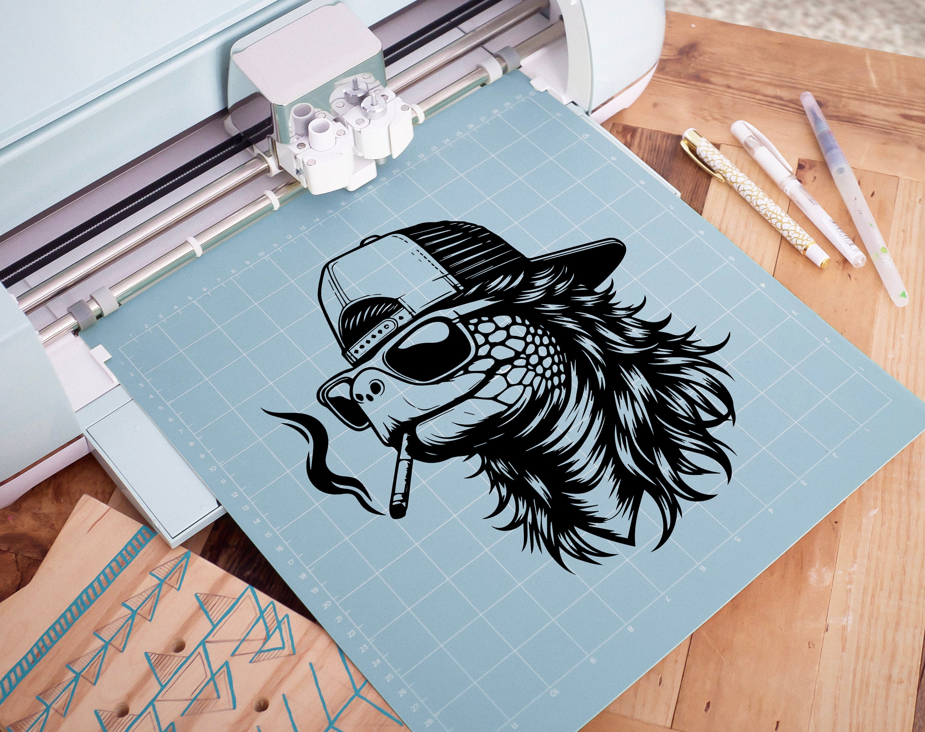 Turtle Mullet With Sunglasses Smoking File Cool Turtle Trucker Hat ...