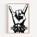 Punk Hand Rock and Roll Sign Cut Files | Rock and Roll Sign Vector ...