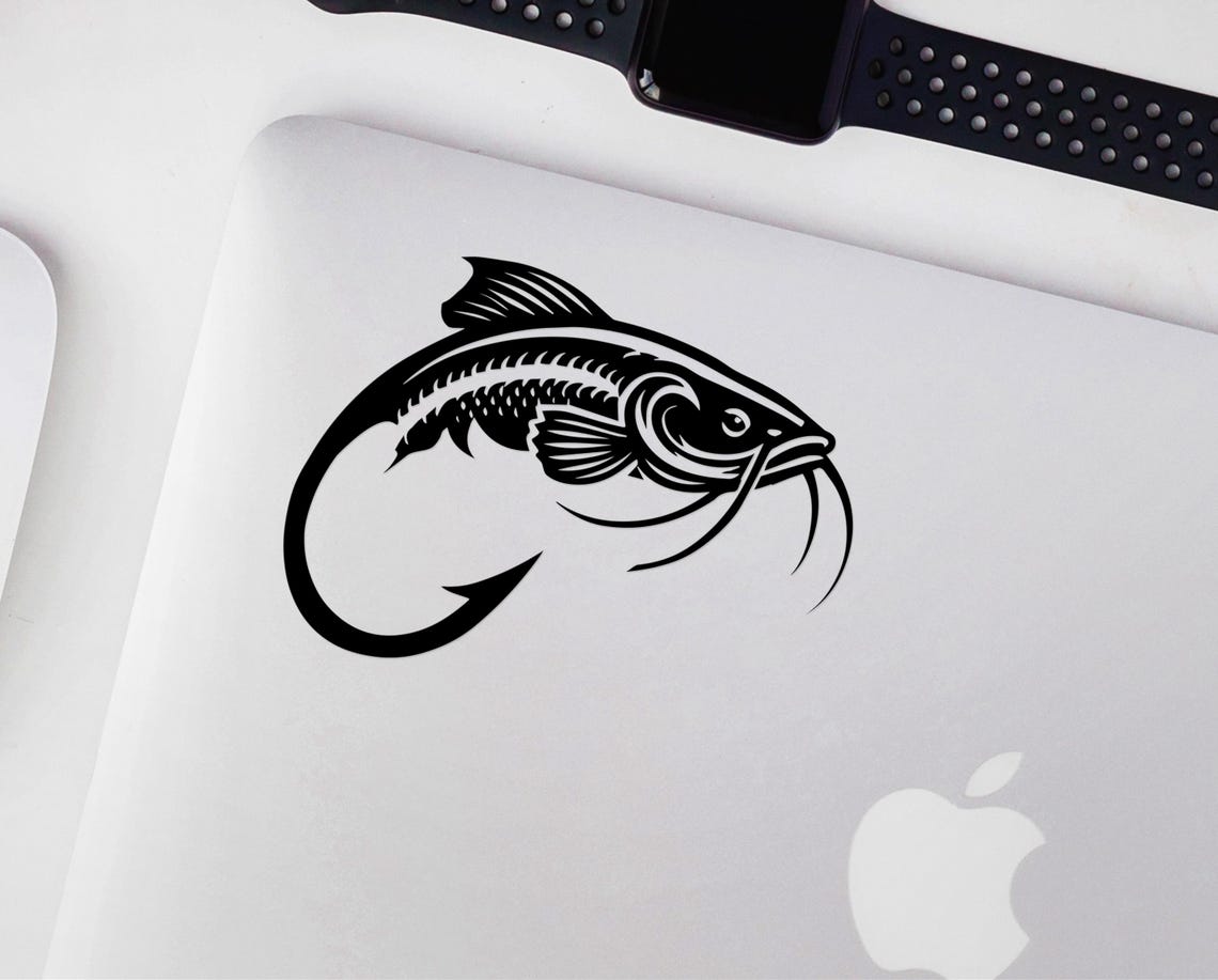 Fishing Hook SVG | Catfish Svg | Outdoor Fishing Graphic, Dad Fisherman ...