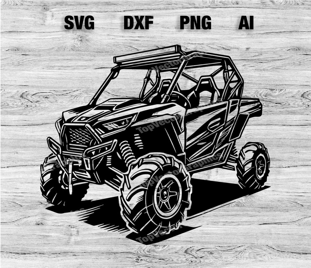 Utv Polaris Premium SVG | Atv Laser File | off Road Vehicle Svg | 4 ...