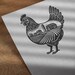 Chicken Farm Scene Cut File | Rooster Graphic Wall Art Silhouette ...