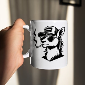 Kangaroo Mullet With Sunglasses Smoking SVG, PNG, Dxf, Ai File Cool ...