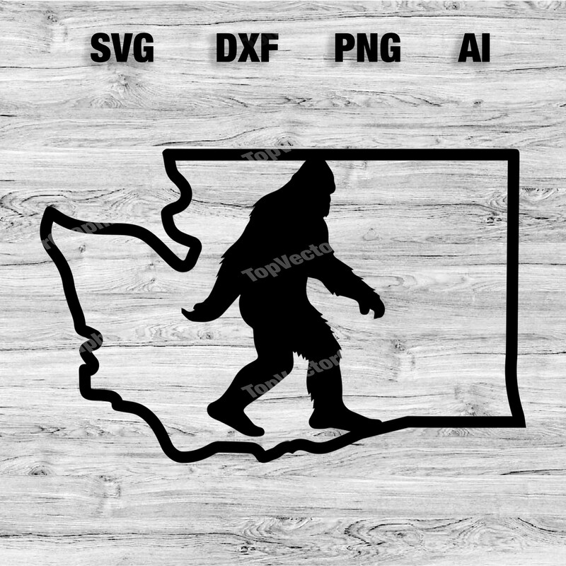 Washington Big Foot Shirt - Etsy