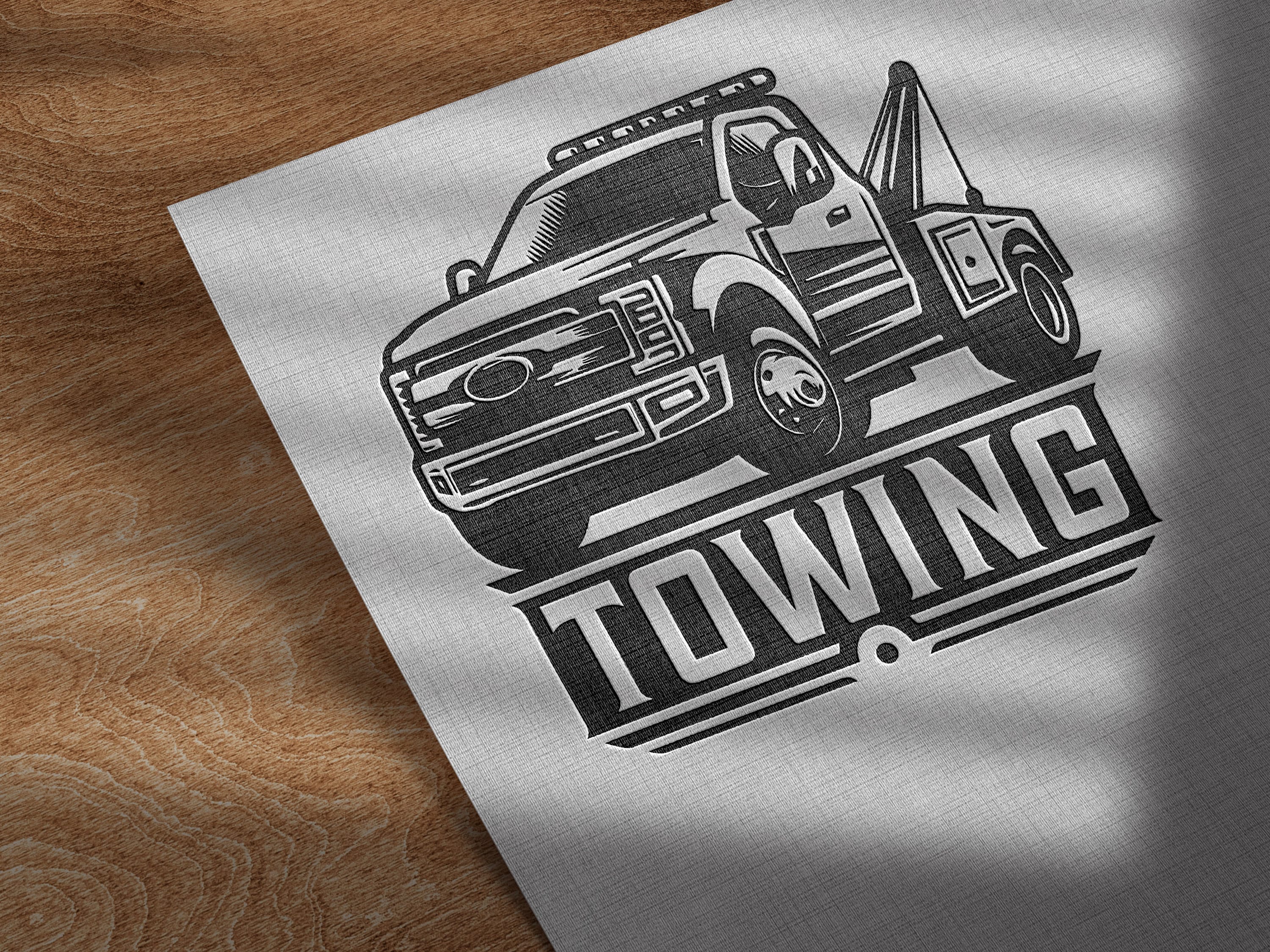 Professional Tow Truck Service Logo Design Business Logo SVG, PNG, Dxf ...