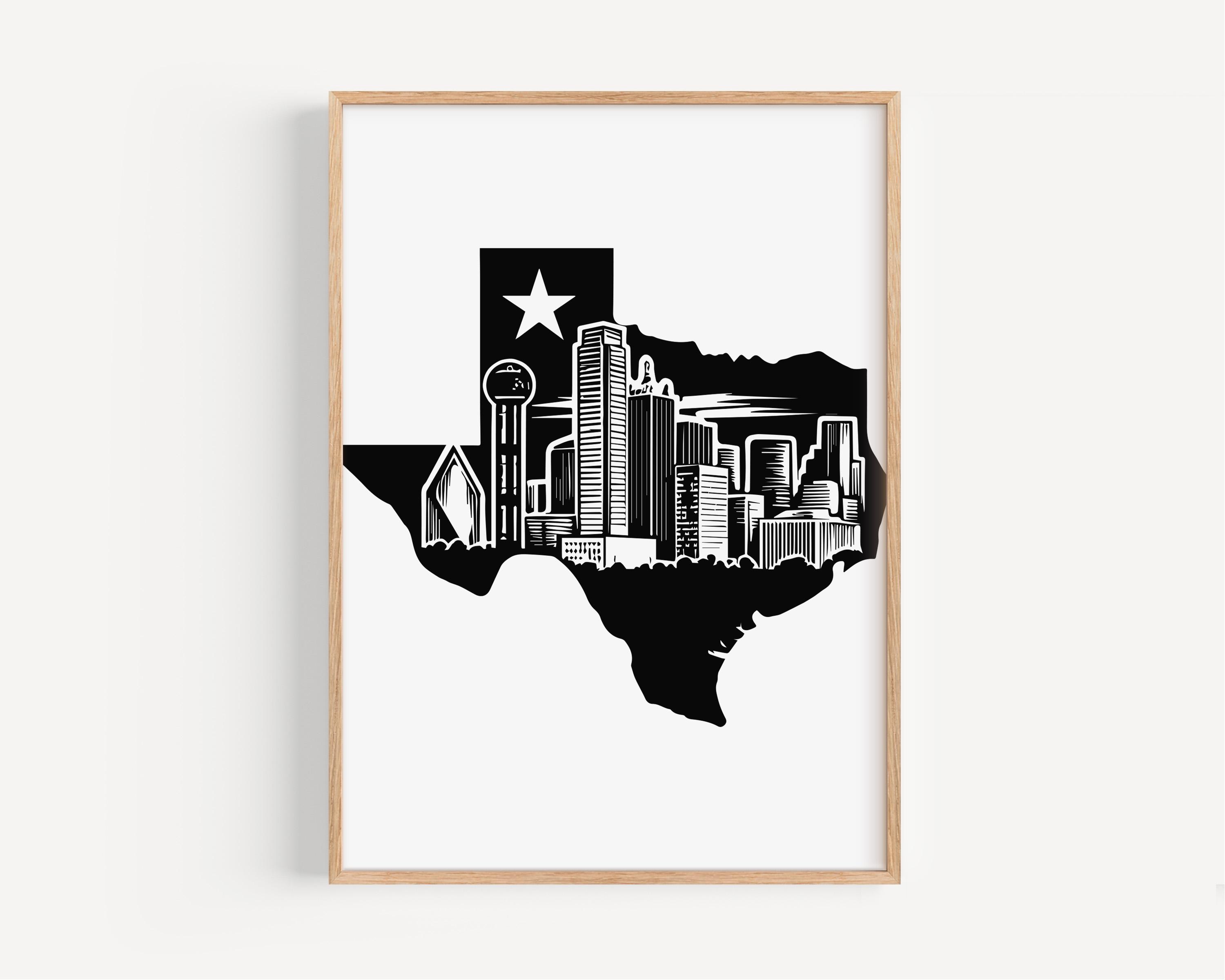 Texas State SVG | Texas Shirt Svg, Texas Outline Svg Dallas Skyline Svg ...