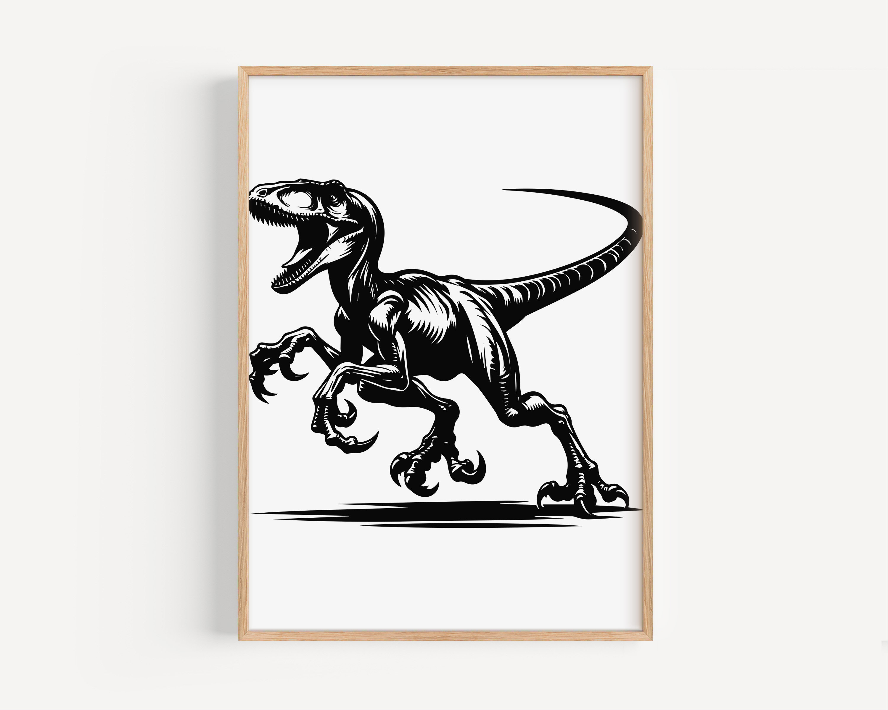 10 Raptor Cut Files | Raptor Dinosaur Vector Graphic Silhouette, Cameo ...