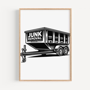 Junk Removal Business Graphic - Business Logo- SVG, PNG, Dxf, AI Files ...