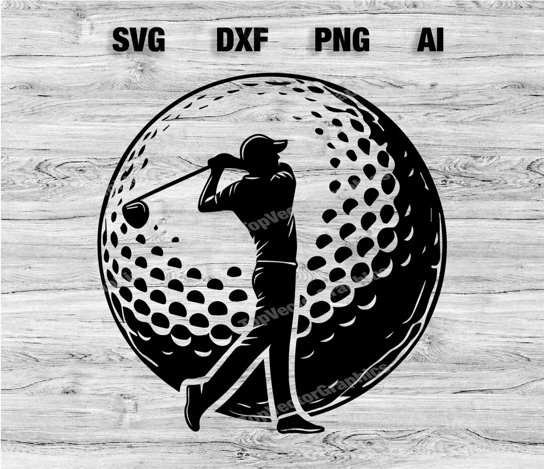 Golf Svg, Golfer Svg, Golfing Design Svg, Golf Logo, Golf Ball Svg ...