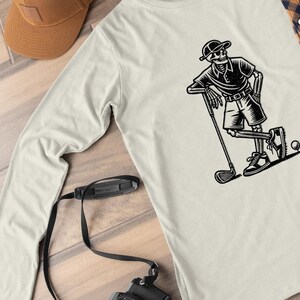 Skeleton Golf Vector Graphic for DIY Crafts and Projects | Skull ...