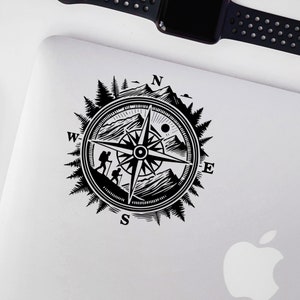 Compass Mountain Cut File | Outdoor Compass Rose Vector Graphic ...