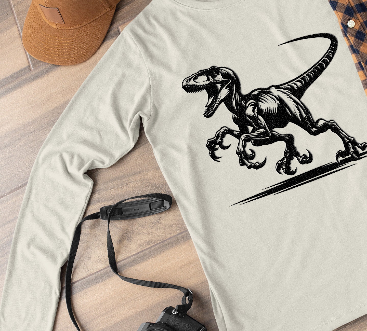10 Raptor Cut Files | Raptor Dinosaur Vector Graphic Silhouette, Cameo ...