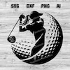 Female Golfer SVG Bundle: Golf Mom Design, Cricut Cut Files - Etsy